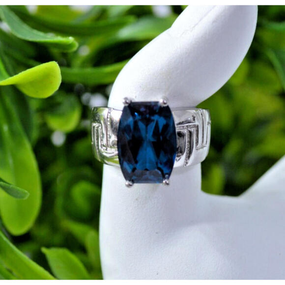 Jewelry | Ross Simmons Blue Topaz Sterling Silver Ring Size 775 | Poshmark